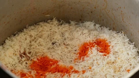 Chicken Biryani Spicy Indian Malabar Bir... | Stock Video | Pond5