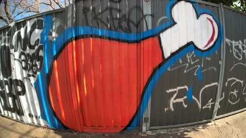 Chicken Graffiti Stock Video Footage | Royalty Free Chicken Graffiti ...