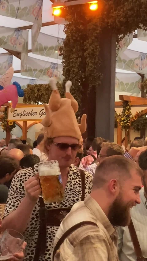 The Chicken Hat Dance, Munich, Germany -... | Stock Video | Pond5