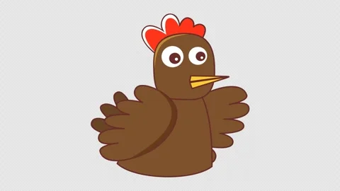 Chicken Rooster Cartoon Animation in Tra... | Stock Video | Pond5