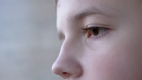 Child Face Side Stock Video Footage | Royalty Free Child Face Side ...