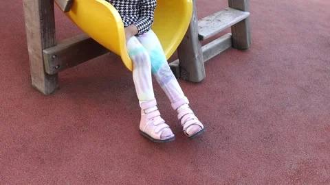 Child cerebral palsy disability, legs or... | Stock Video | Pond5