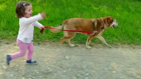 Child Children Little Girl Running With ... | Stock Video | Pond5