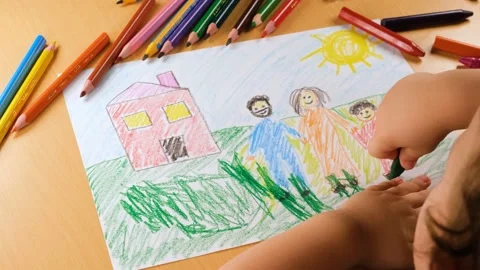 Child Coloring Stock Videos – Royalty-Free HD & 4K Videos