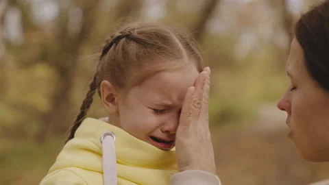 child crying. close-up face. tears eyes ... | Stock Video | Pond5