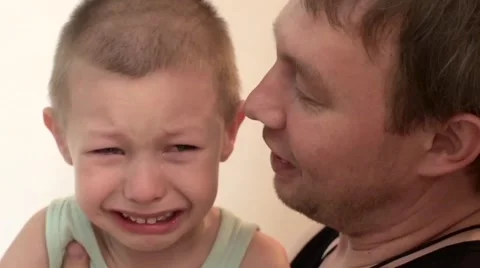 Child Crying Father Stock Videos – Royalty-Free HD & 4K Videos