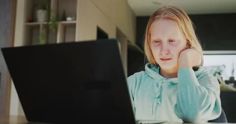 The child is crying at the laptop monito... | Stock Video | Pond5