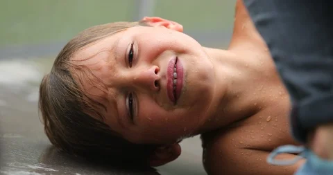 Child crying in pain. Young boy in painf... | Stock Video | Pond5