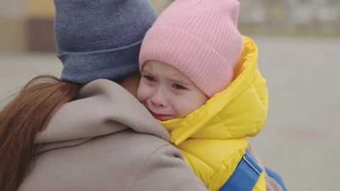 child is crying tears are running down h... | Stock Video | Pond5