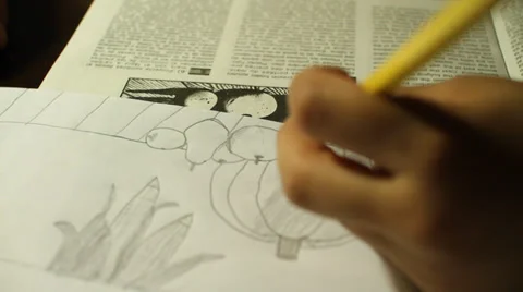 Child Drawing Stock Video Footage | Royalty Free Child Drawing Videos ...