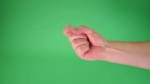 Child finger beckon on Green screen Chro... | Stock Video | Pond5