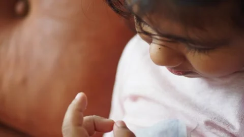 Child Biting Nails Stock Video Footage | Royalty Free Child Biting Nails Videos | Pond5