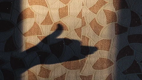 Child Makes Hand Shadows On the Wall In ... | Stock Video | Pond5