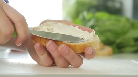 Child Making Sandwich for Breakfast, Kid... | Stock Video | Pond5