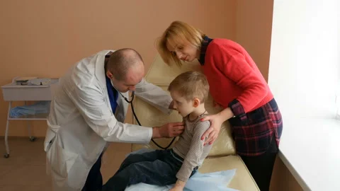 Child Patient Visiting Doctor's Office w... | Stock Video | Pond5