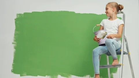 Paint Roller Green Screen Stock Video Footage | Royalty Free Paint ...