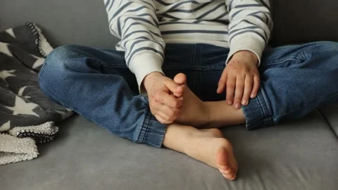Child with skin rash, roseola, Hand-foot... | Stock Video | Pond5