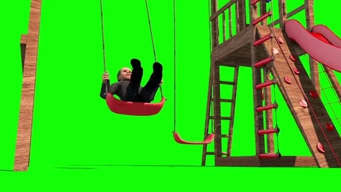 People Playground 3D Animation Stock Footage ~ Royalty Free Stock ...
