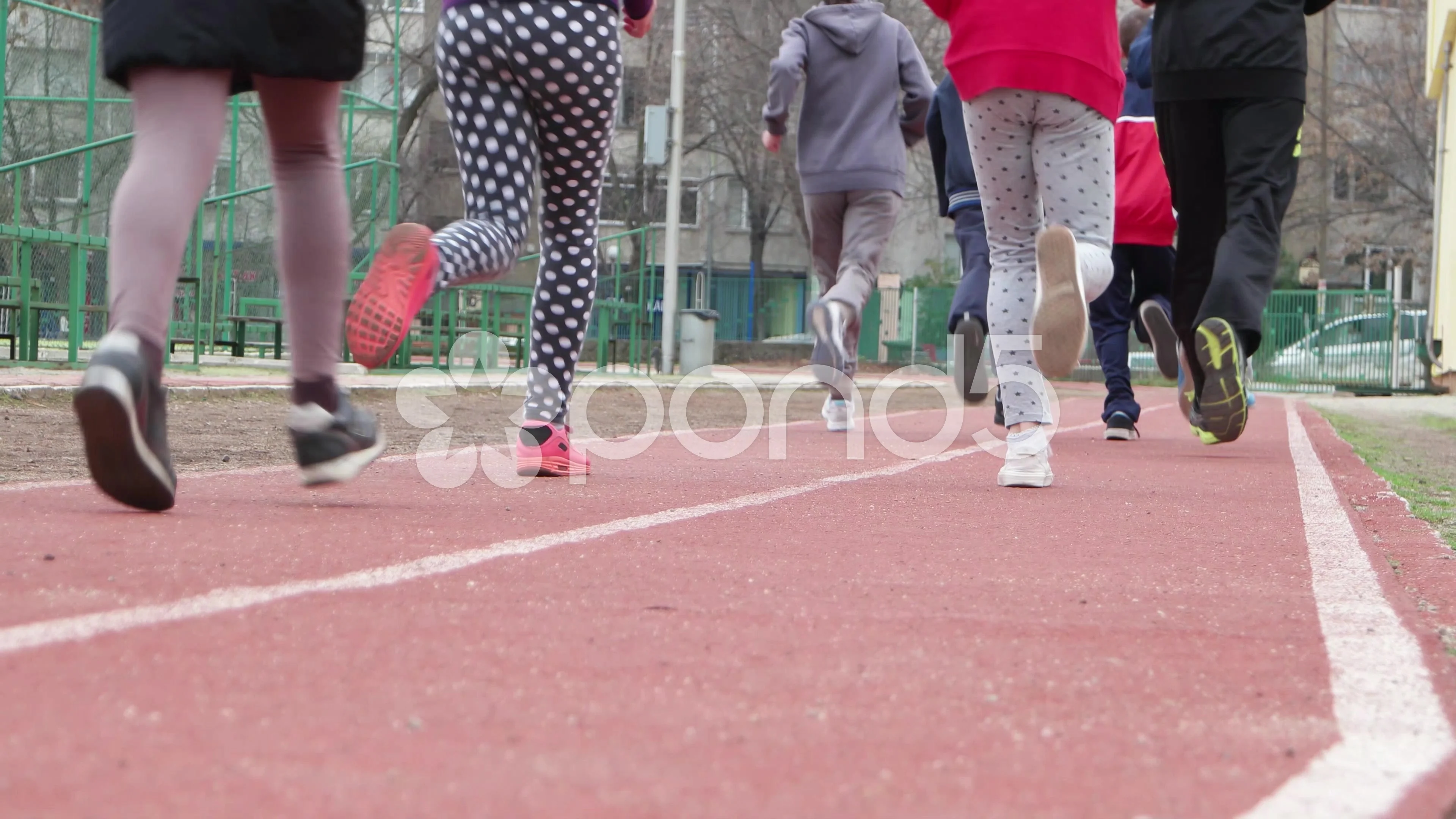 Kids Running Track