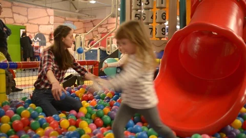 Children funny play with Balls and Ballo... | Stock Video | Pond5