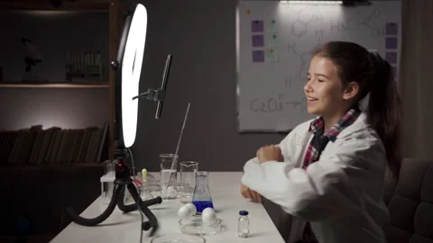 Children make vlog for social media conc... | Stock Video | Pond5