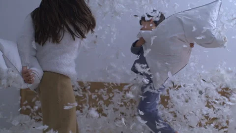Pillow Fight Feathers Stock Videos – Royalty-Free HD & 4K Videos