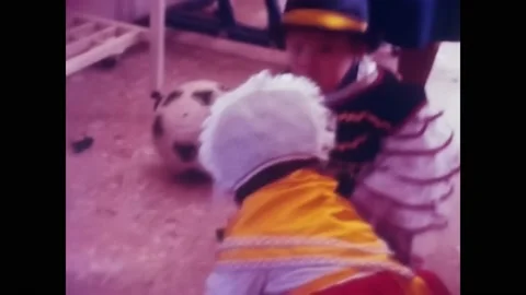 children playing for carnival disguised ... | Stock Video | Pond5