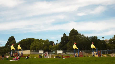 Children Playing at Park Time Lapse | Stock Video | Pond5