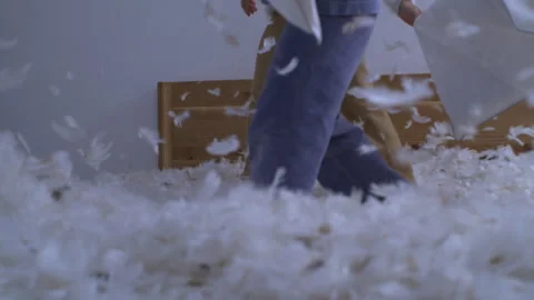Pillow Fight Feathers Stock Videos – Royalty-Free HD & 4K Videos
