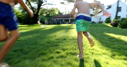 Kids Running Pool Stock Footage ~ Royalty Free Stock Videos | Pond5