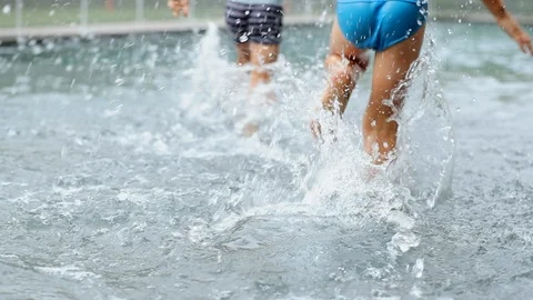 Kids Running Pool Stock Videos – Royalty-Free HD & 4K Videos | Pond5