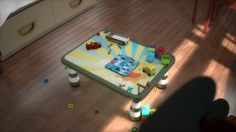 Children table animation | Stock Video | Pond5