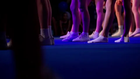 Children's feet in white socks and sneak... | Stock Video | Pond5