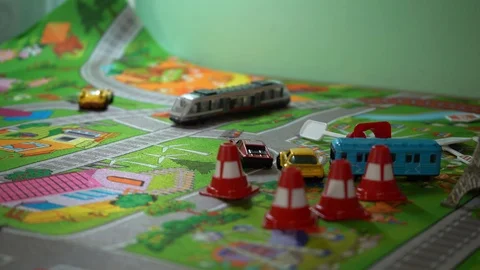 Children's toys "Road signs" and "Road m... | Stock Video | Pond5