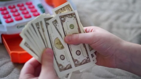 A child's hands carefully handle play mo... | Stock Video | Pond5