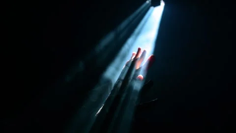 Child's hands reaching out to the light | Stock Video | Pond5