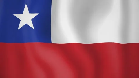 Chile animated flag. Seamless loop. 4K | Stock Video | Pond5