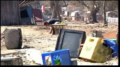 CHILE: Animated tsunami game launched to... | Stock Video | Pond5