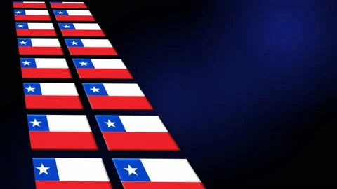 Chile Flag Animated Background 3d Animat... | Stock Video | Pond5