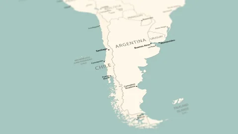 Chile Map Stock Footage ~ Royalty Free Stock Videos | Pond5