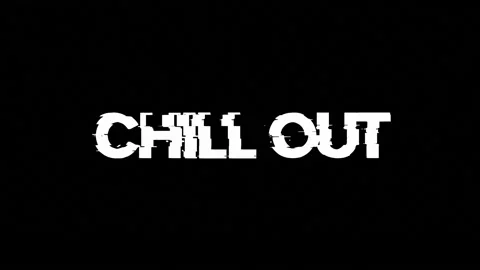 Chill out text with glitch screen effect... | Stock Video | Pond5