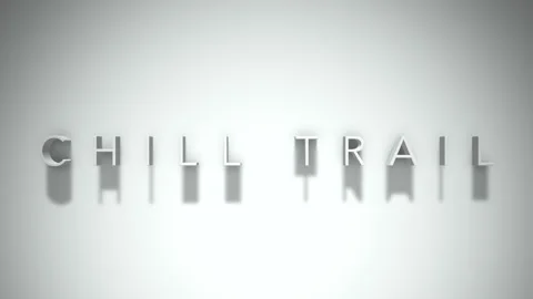 Chill Trail 3D title animation with shad... | Stock Video | Pond5