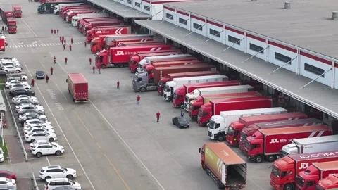 China: The Largest Smart Logistics Park ... | Stock Video | Pond5