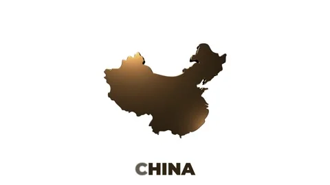 China Map Showing Up Intro By Regions 4k... | Stock Video | Pond5