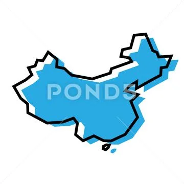 China simplified vector map: Royalty Free #267757726