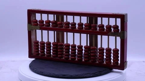 Chinese Abacus. Math calculation tool. A... | Stock Video | Pond5