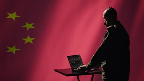 Chinese army communication systems opera... | Stock Video | Pond5