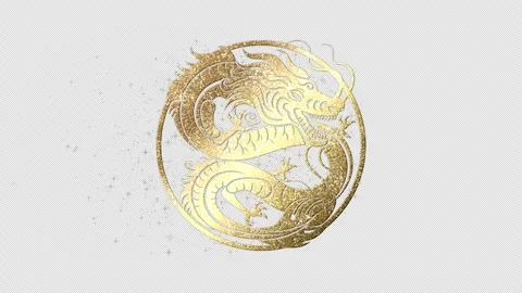 Chinese Astrological Sign Year Of The Dr... | Stock Video | Pond5