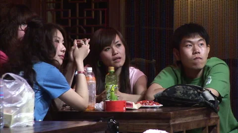 Chinese audience laughing & clapping | Stock Video | Pond5