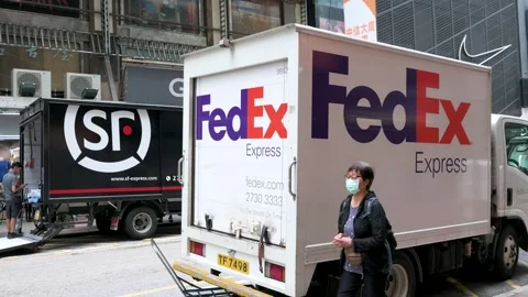 A Chinese delivery company SF Express de... | Stock Video | Pond5